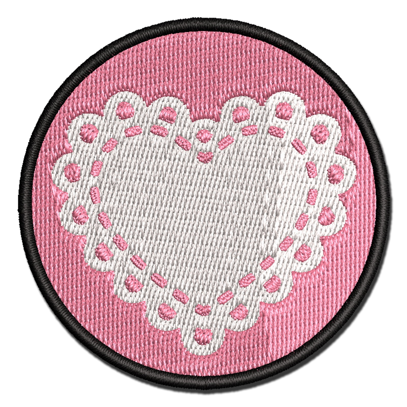 Fancy Heart Doily Love Valentine's Day Applique Multi-Color Embroidered ...