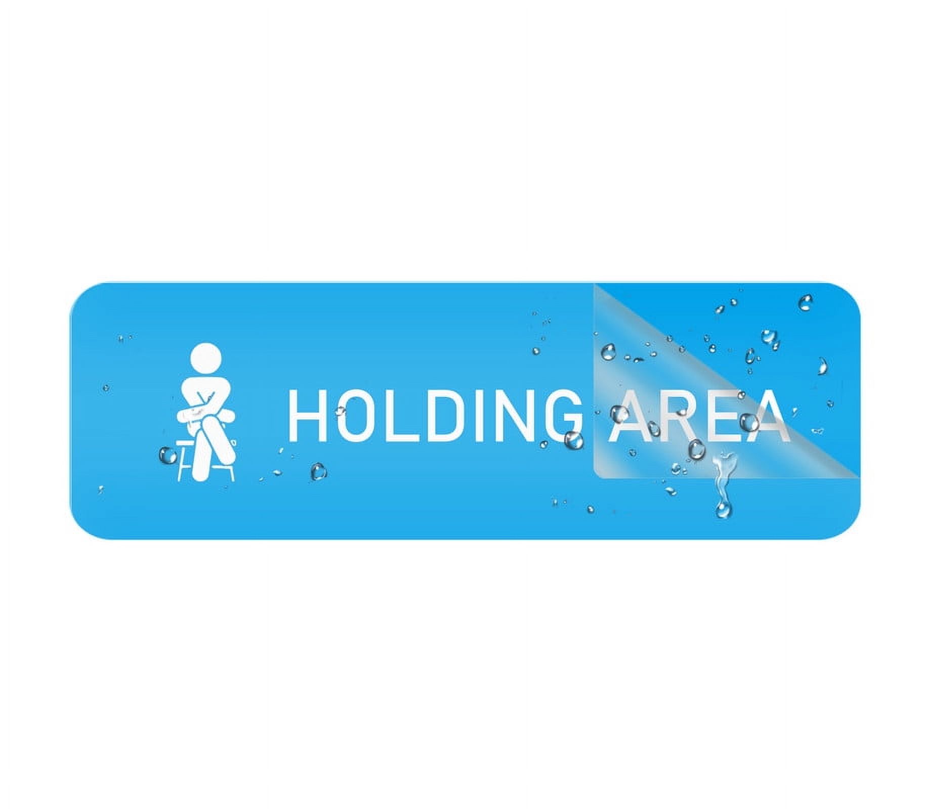 Fancy Holding Area Wall Or Door Sign Acrylic Sign For Business Store ...