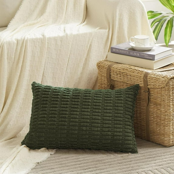 Fancy Homi Boho Olive Green Decorative Throw Pillow Covers 12x20 Inch ...