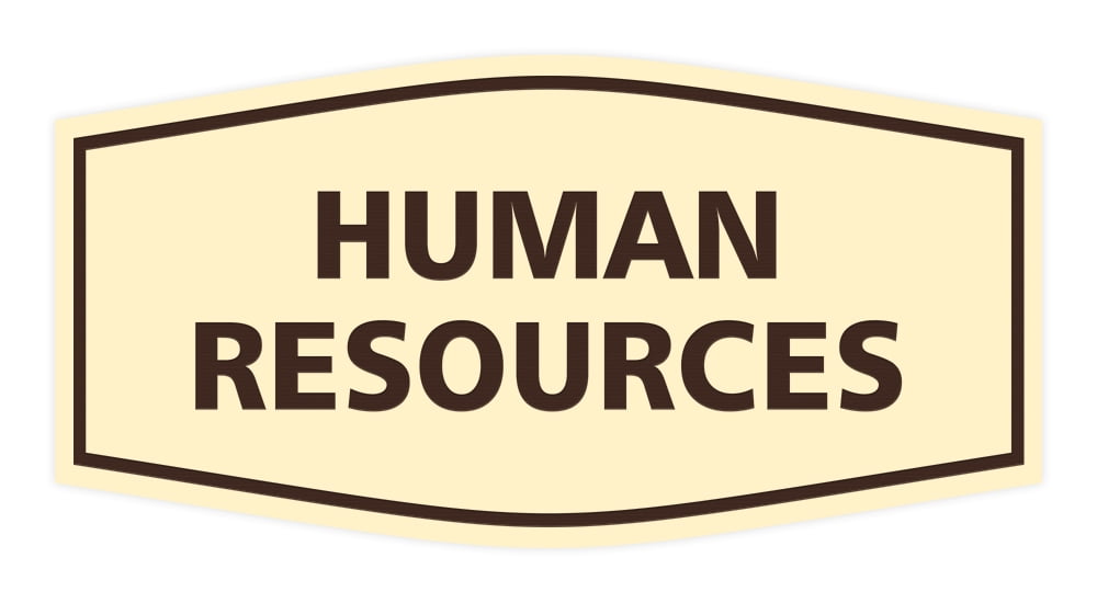 Fancy Human Resources Sign (Ivory/Dark Brown) - Large - Walmart ...