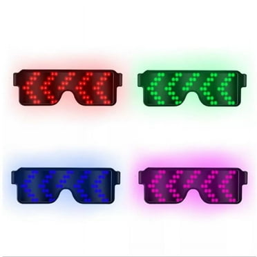 Yesfashion Led Luminous Glasses 8 Kinds Dynamic Patterns Usb Charging 3 ...