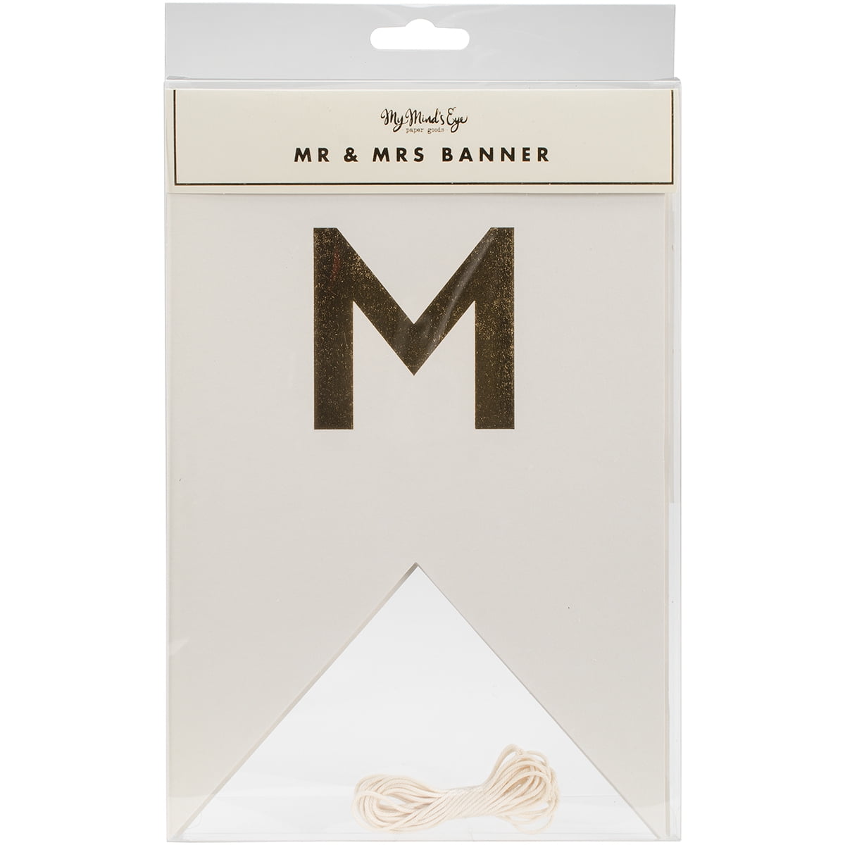 Fancy Letter Banner -Mr & Mrs - Walmart.com