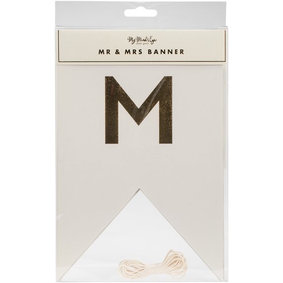 Fancy Letter Banner -Mr & Mrs - Walmart.com