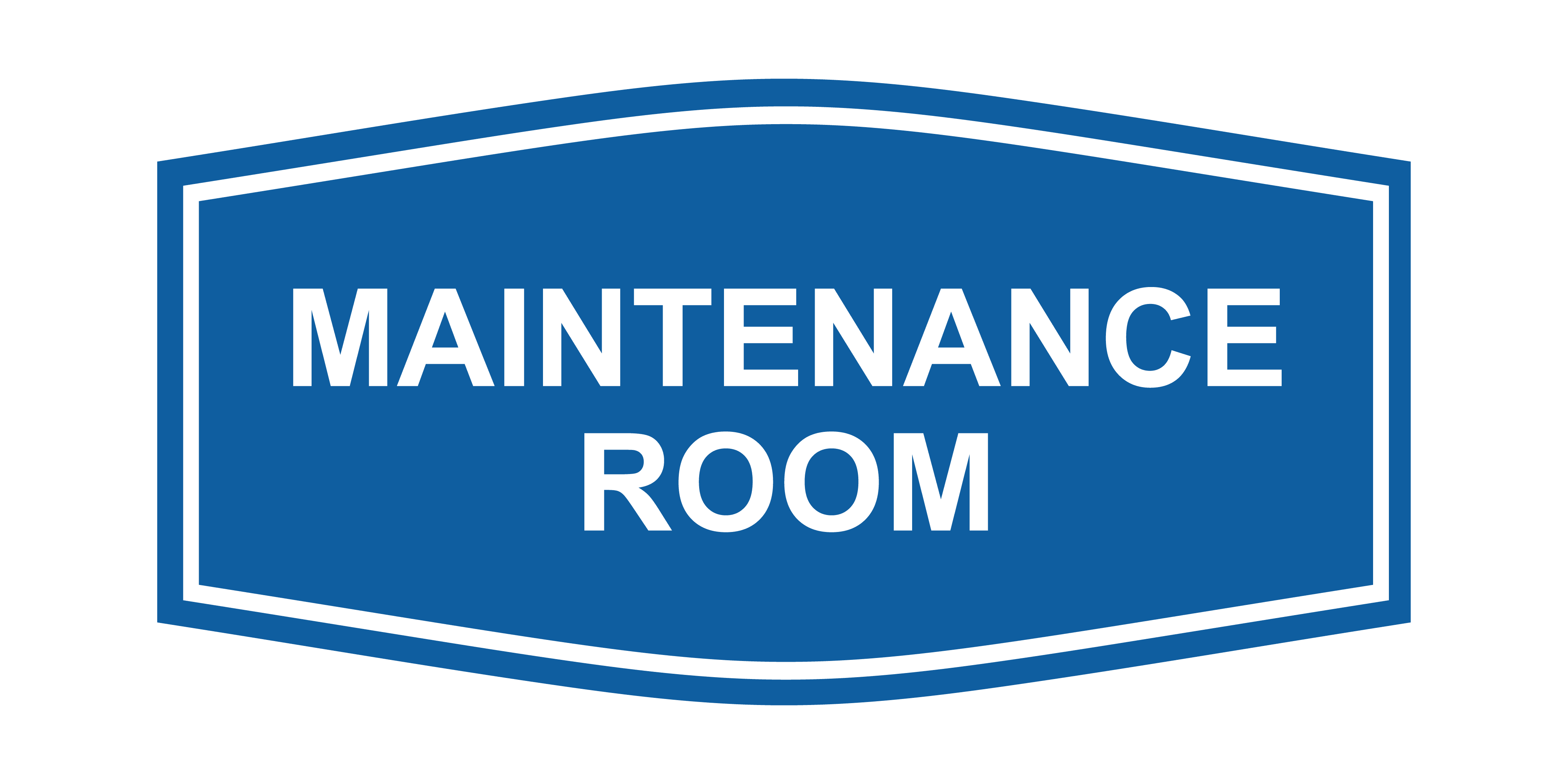 Fancy Maintenance Room Sign (Blue) - Medium - Walmart.com