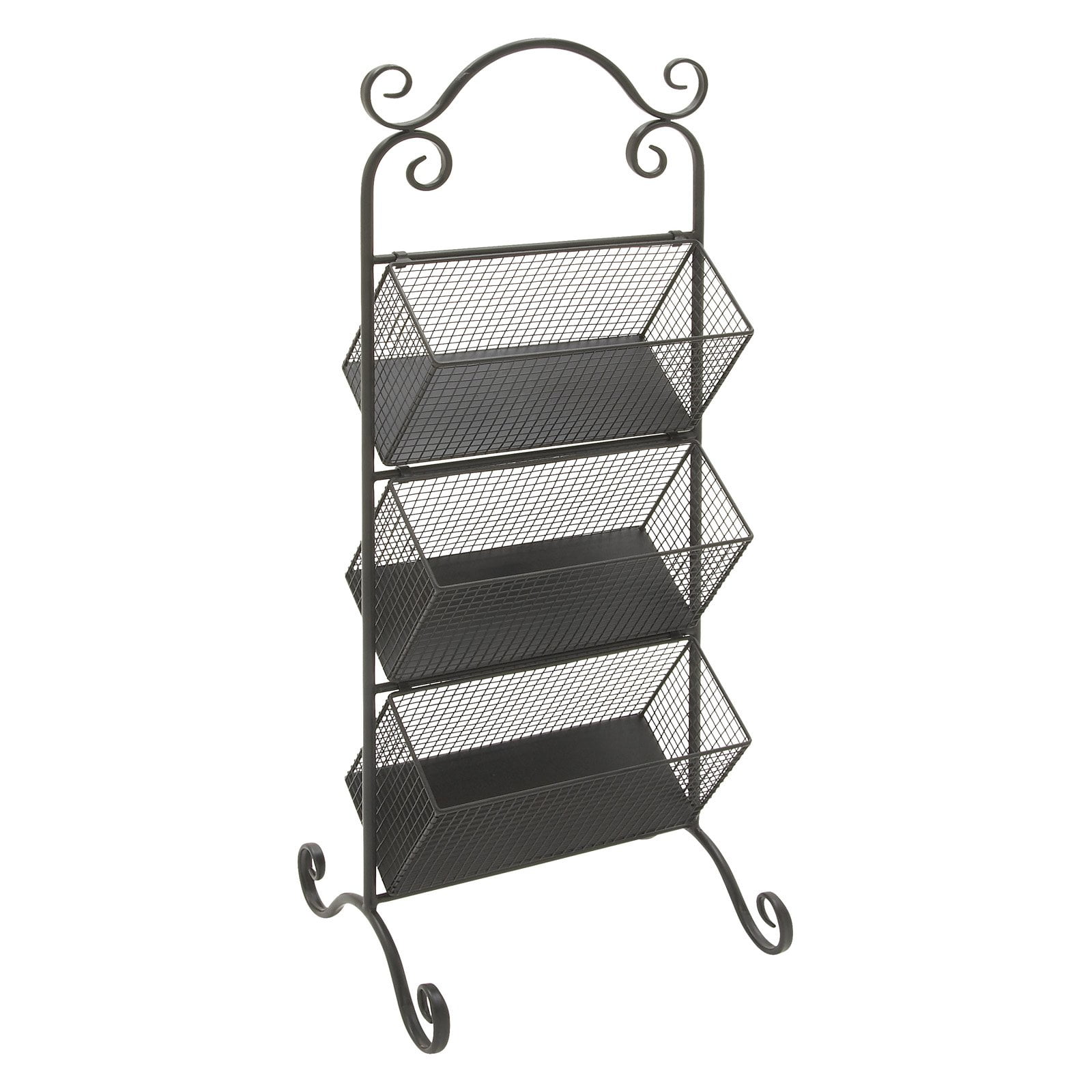 Fancy Metal 3 Tier Rack Black - Walmart.com