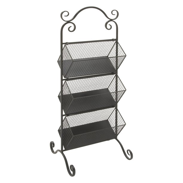 Fancy Metal 3 Tier Rack Black - Walmart.com