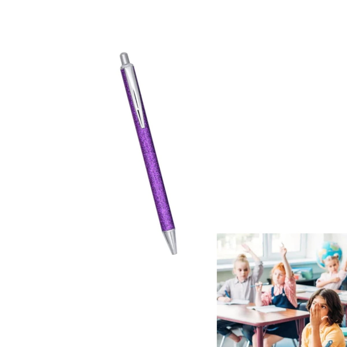 Fancy Metal Ballpoint Pen,QZS Portable Bling Dynamic Liquid Sand Pen ...