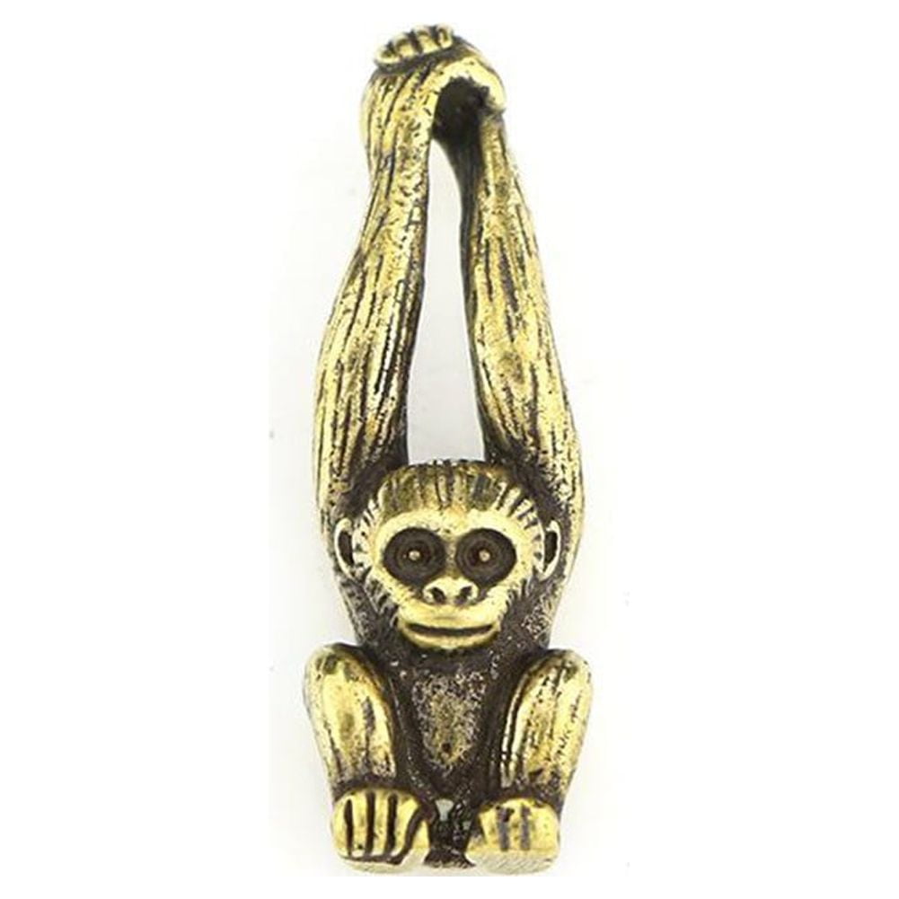 Fancy Monkey Ornament Brass Figurine Mini Animal Statue Vintage Craft ...