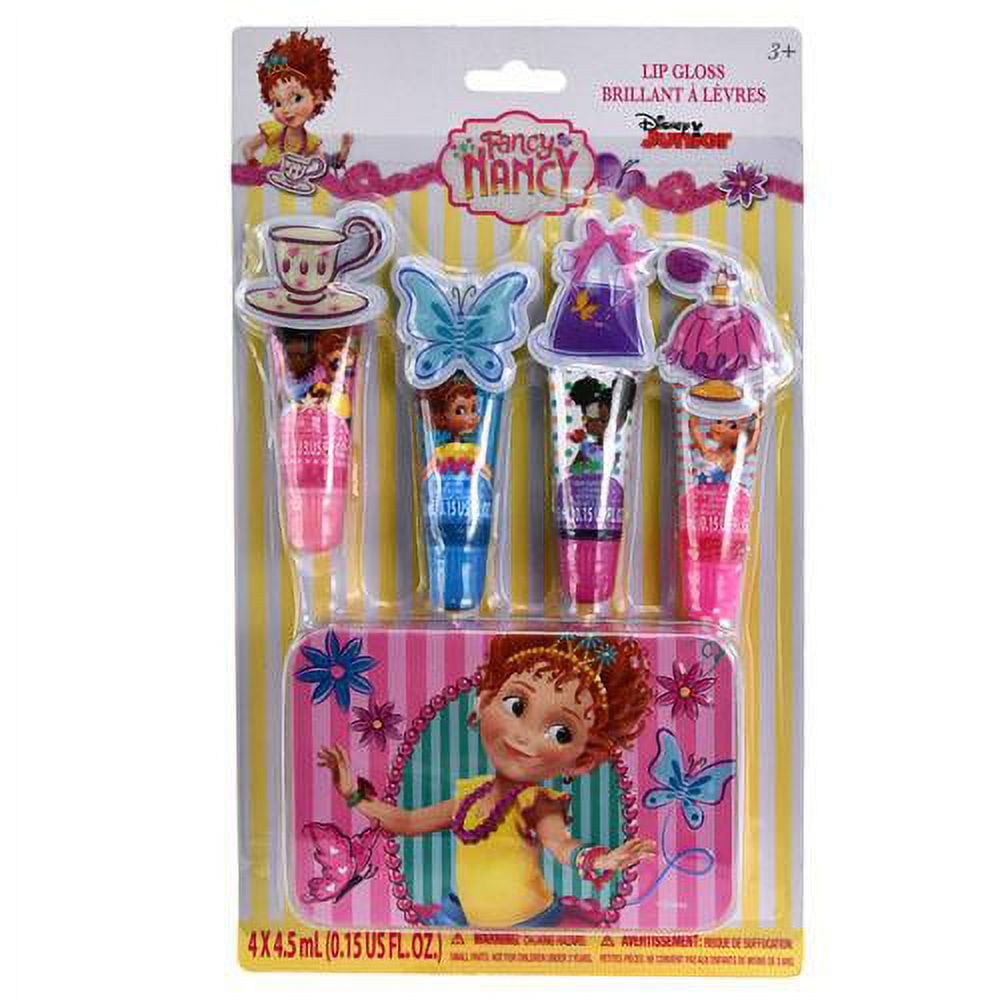 Fancy Nancy 4pk Lip Tube with Tin on Card - Walmart.com