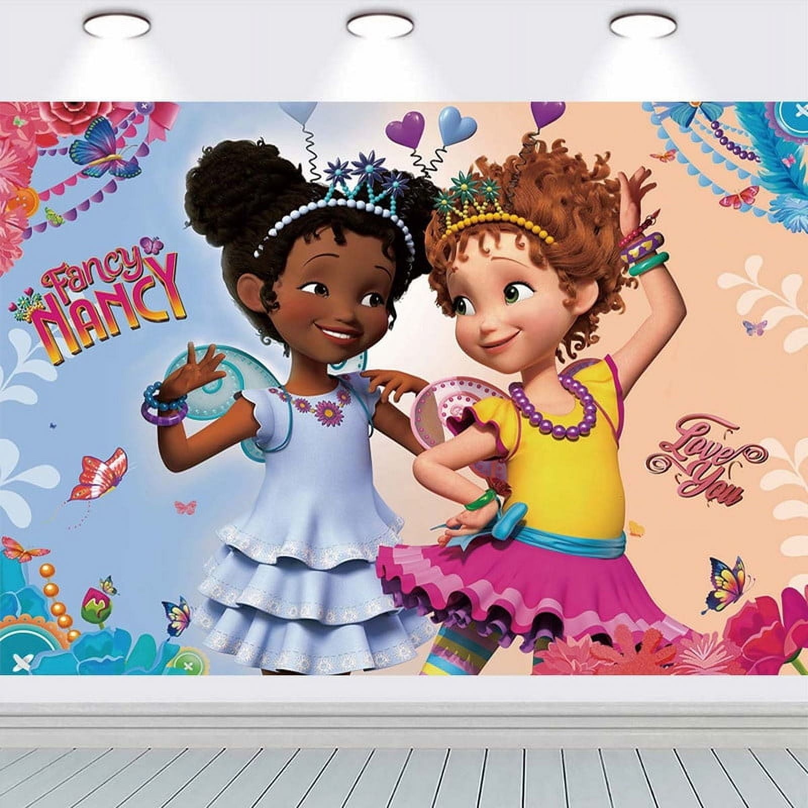 Fancy Nancy Background Taspestry Post Banner Backdrop Party Supplies ...