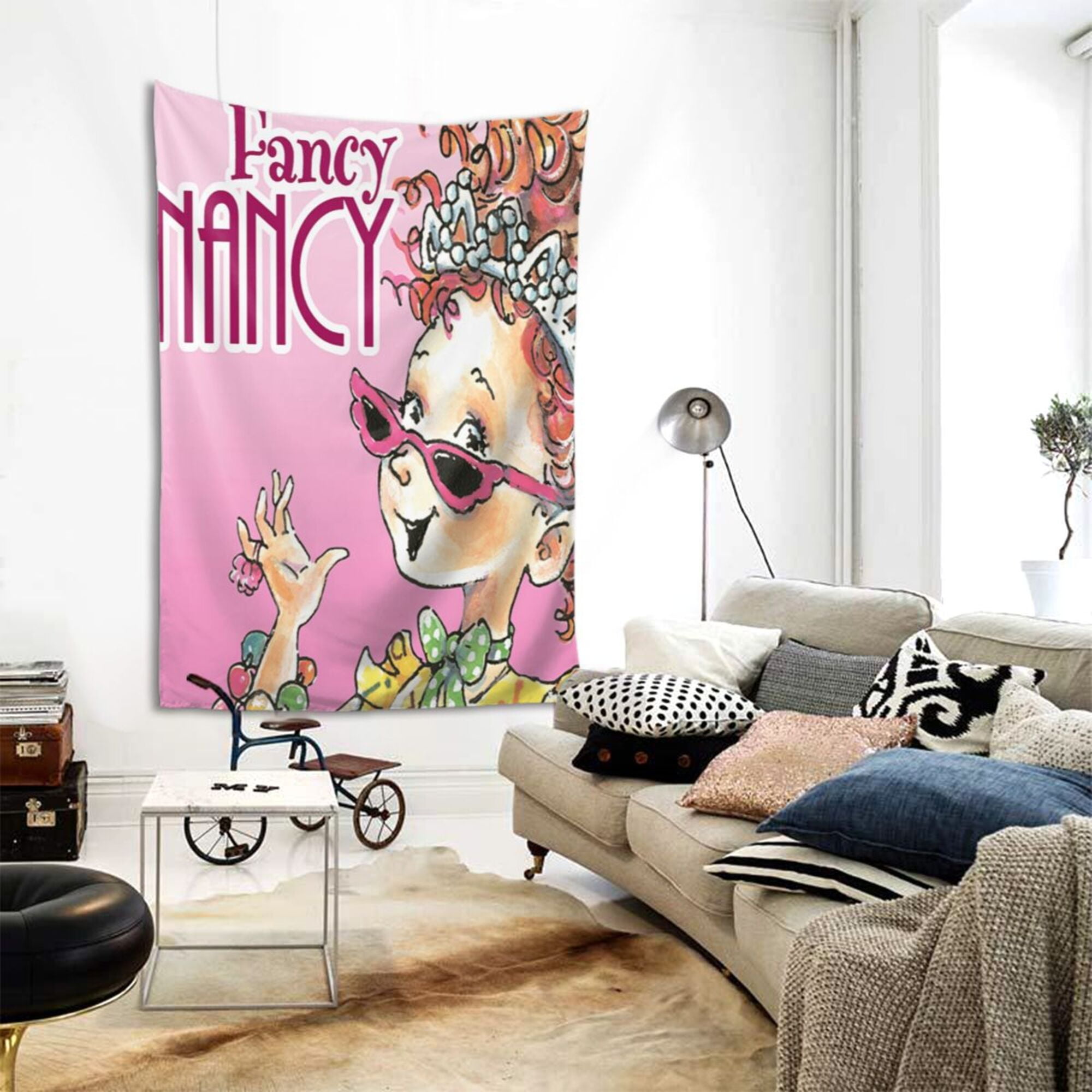 Fancy Nancy Cartoon Tapestry Large Wall Art Tapestries Background ...