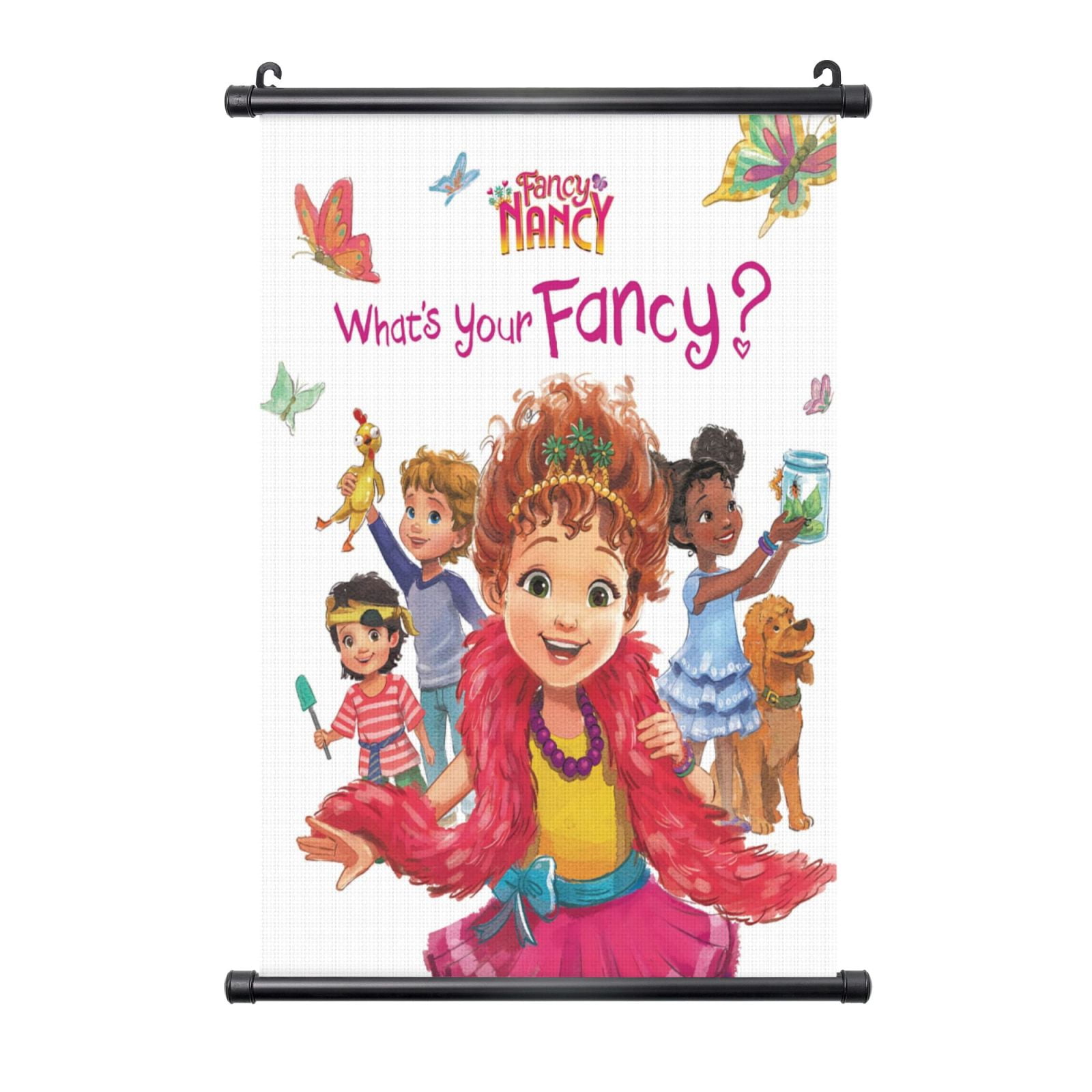 Fancy Nancy Hanging Poster, Black Plastic Shaft Wall Hanging Posters ...