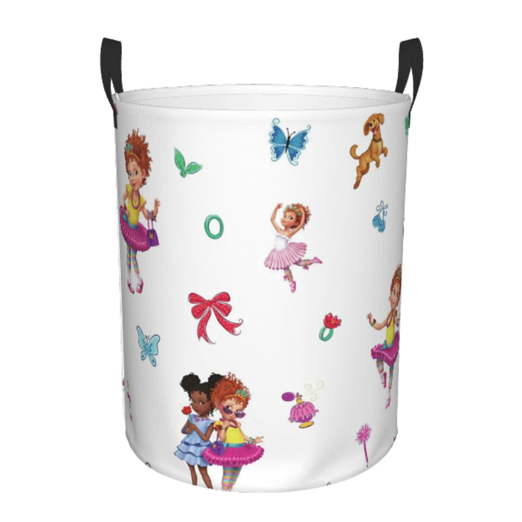 Fancy Nancy Laundry Hamper With Handle Funny Waterproof Foldable ...