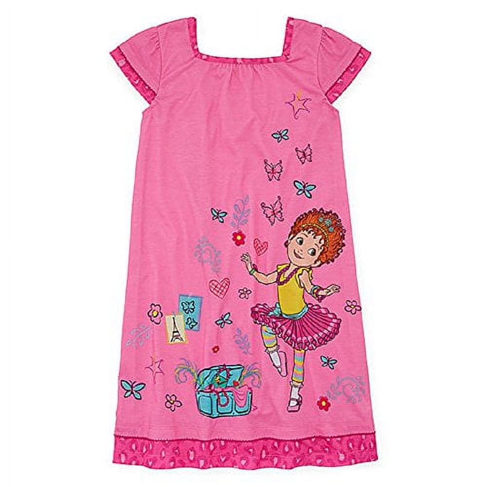 Fancy Nancy Pink Nightgown, Size 4, Soft Polyester Jersey, Squared ...