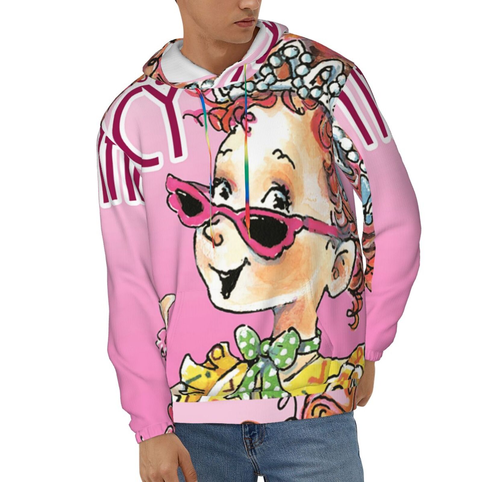 Fancy Nancy Men's Hoodie Novelty Graphic Long Sleeve Adult Sweatshirt ...
