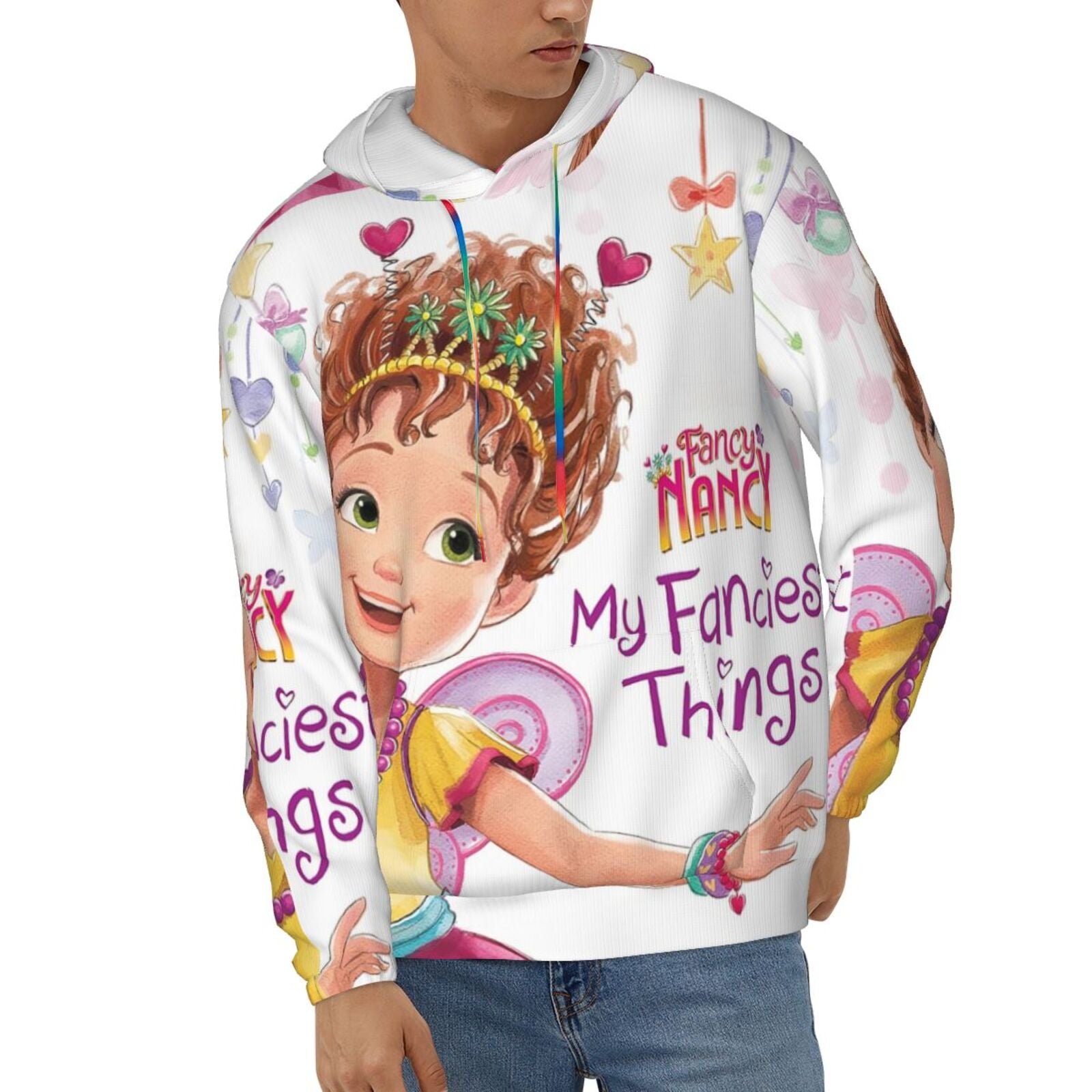 Fancy Nancy Men's Hoodie Novelty Graphic Long Sleeve Adult Sweatshirt ...