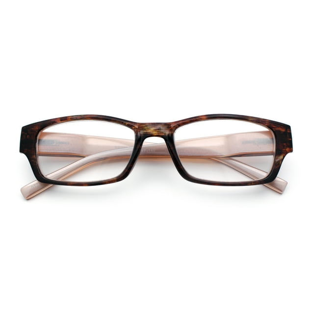 Fancy Narrow Rectangle Spring Hinge Light Weight Plastic Reading ...