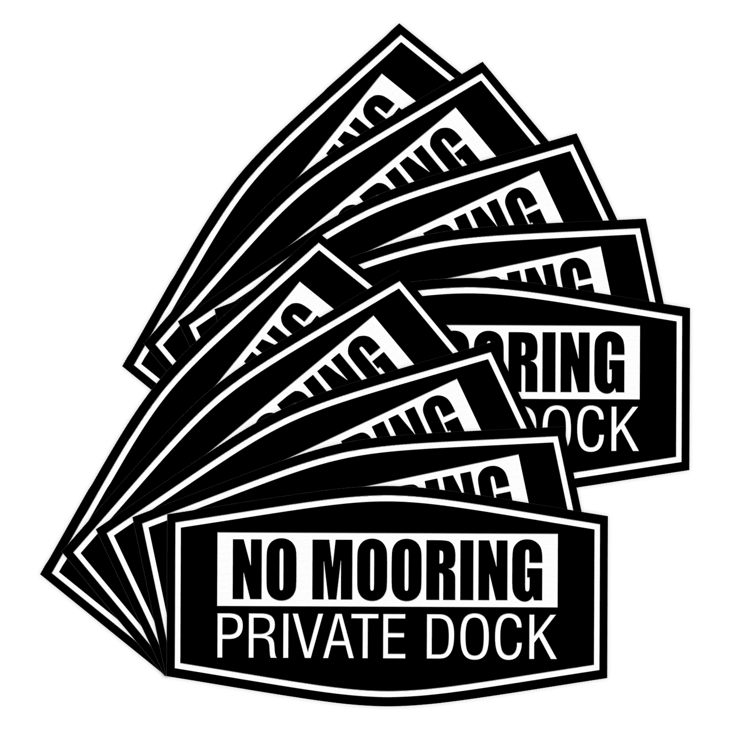 Fancy No Mooring Private Dock Sign (Black) - Large (10 Pack) - Walmart.com