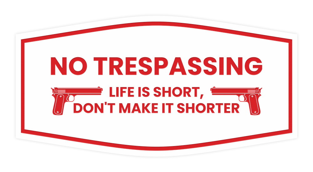 Standard Warning Life is Not Fair Sign (White/Red) - Small - Walmart.com