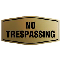 Fancy Not an Exit (Running Man) Sign (Brushed Gold) - Large - Walmart.com