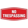 Fancy No Trespassing Sign (Red) - Medium - Walmart.com