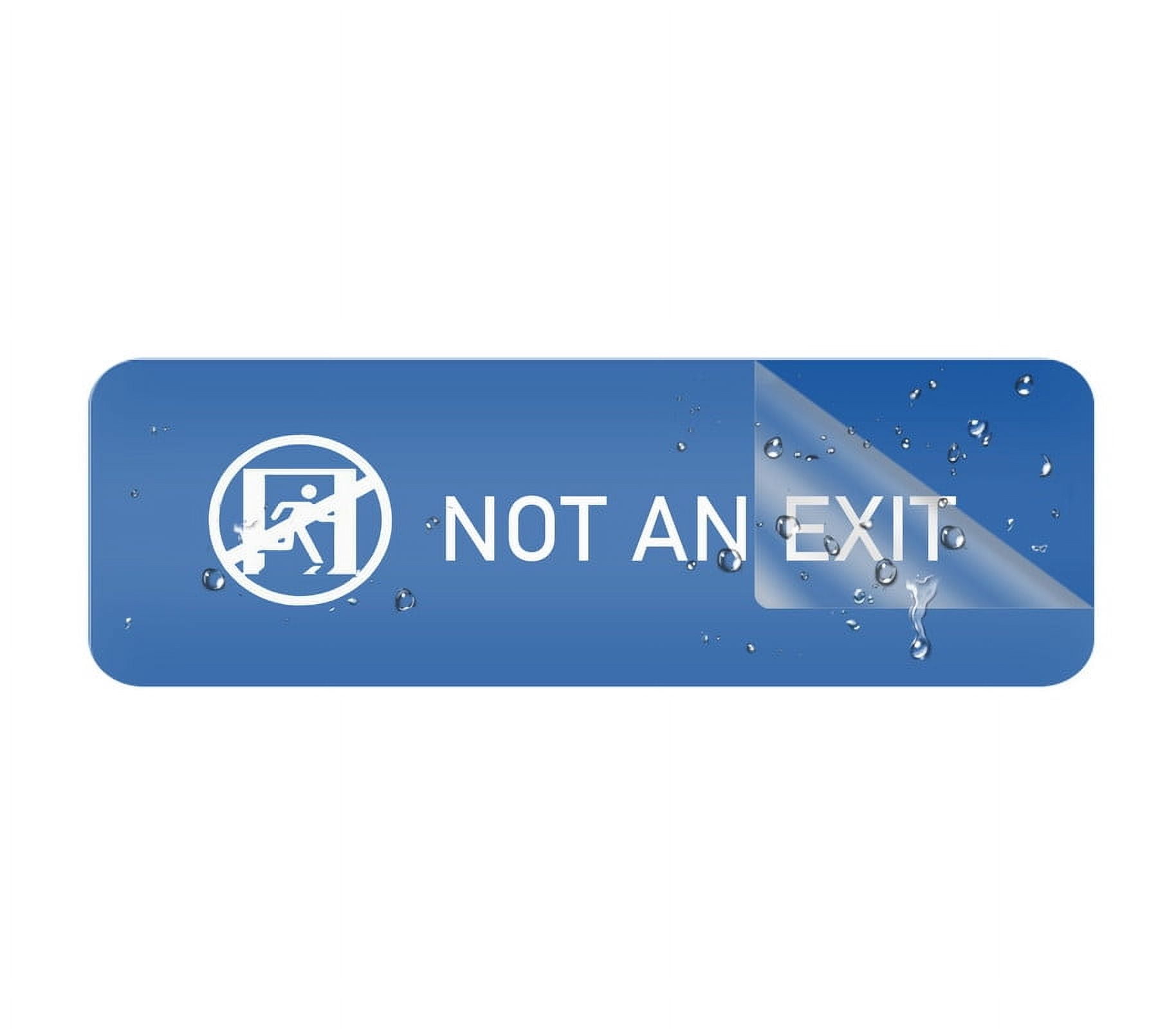 Fancy Not An Exit Running Man Wall Or Door Sign 10X3 Inch Guest Room ...