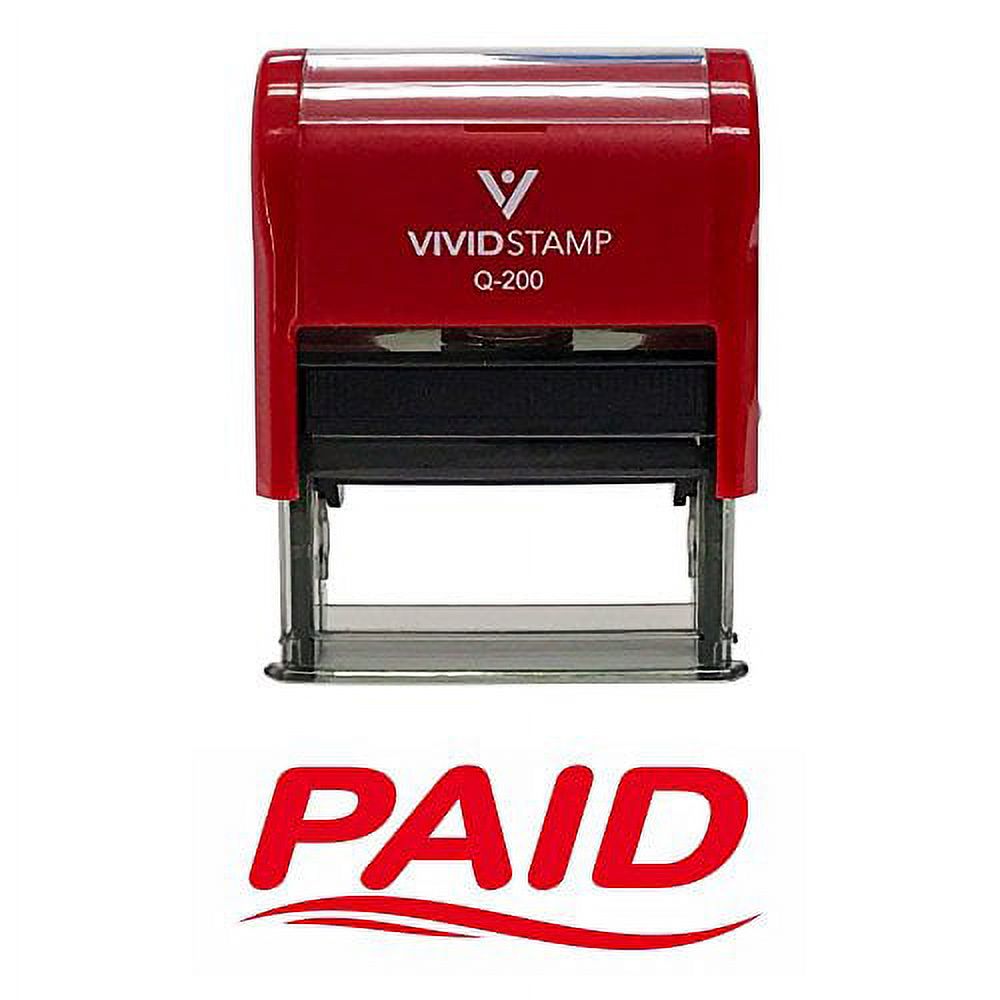 ORIGINAL Self Inking Rubber Stamp - Red Ink (42A1539WEB-R) - Walmart.com