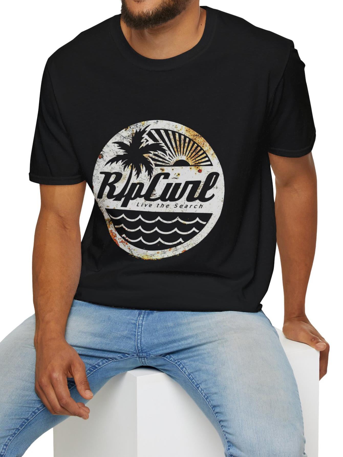 Fancy Palm Tree Print T-Shirt, Men's Casual Comfy , Trendy Short Sleeve Top For Summer Daily ...