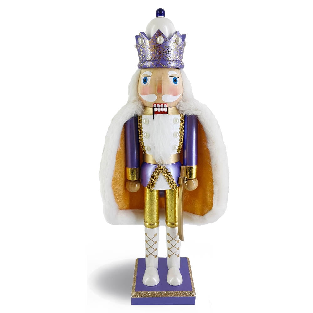 Fancy Periwinkle Blue and Gold King Nutcracker - Walmart.com