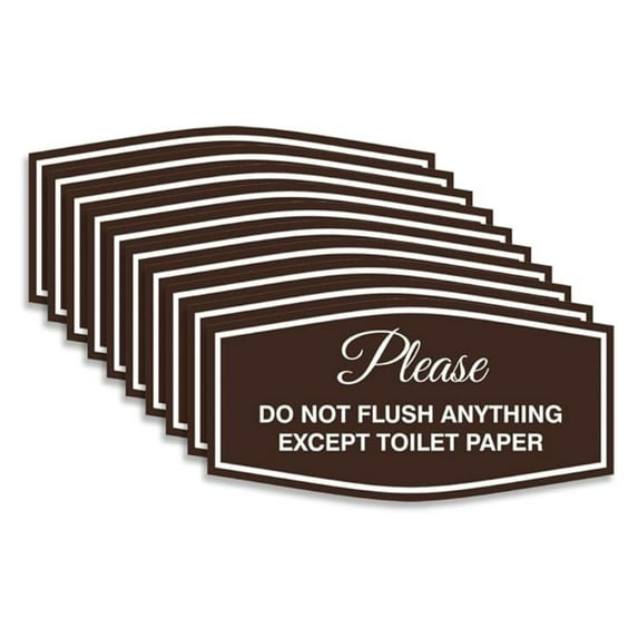 Fancy Please Do Not Flush Anything Except Sign | Easy Installation ...