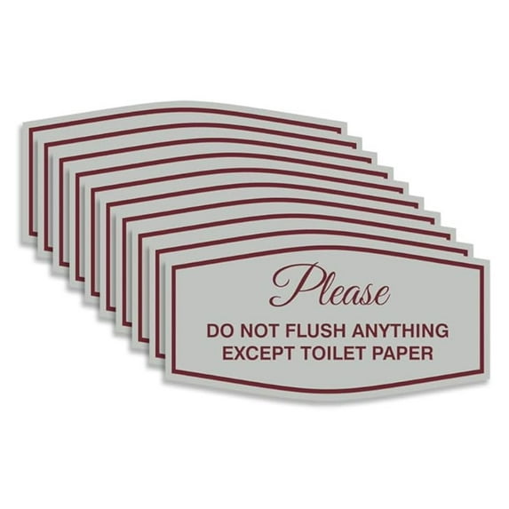 Fancy Please Do Not Flush Anything Except Sign | Easy Installation ...