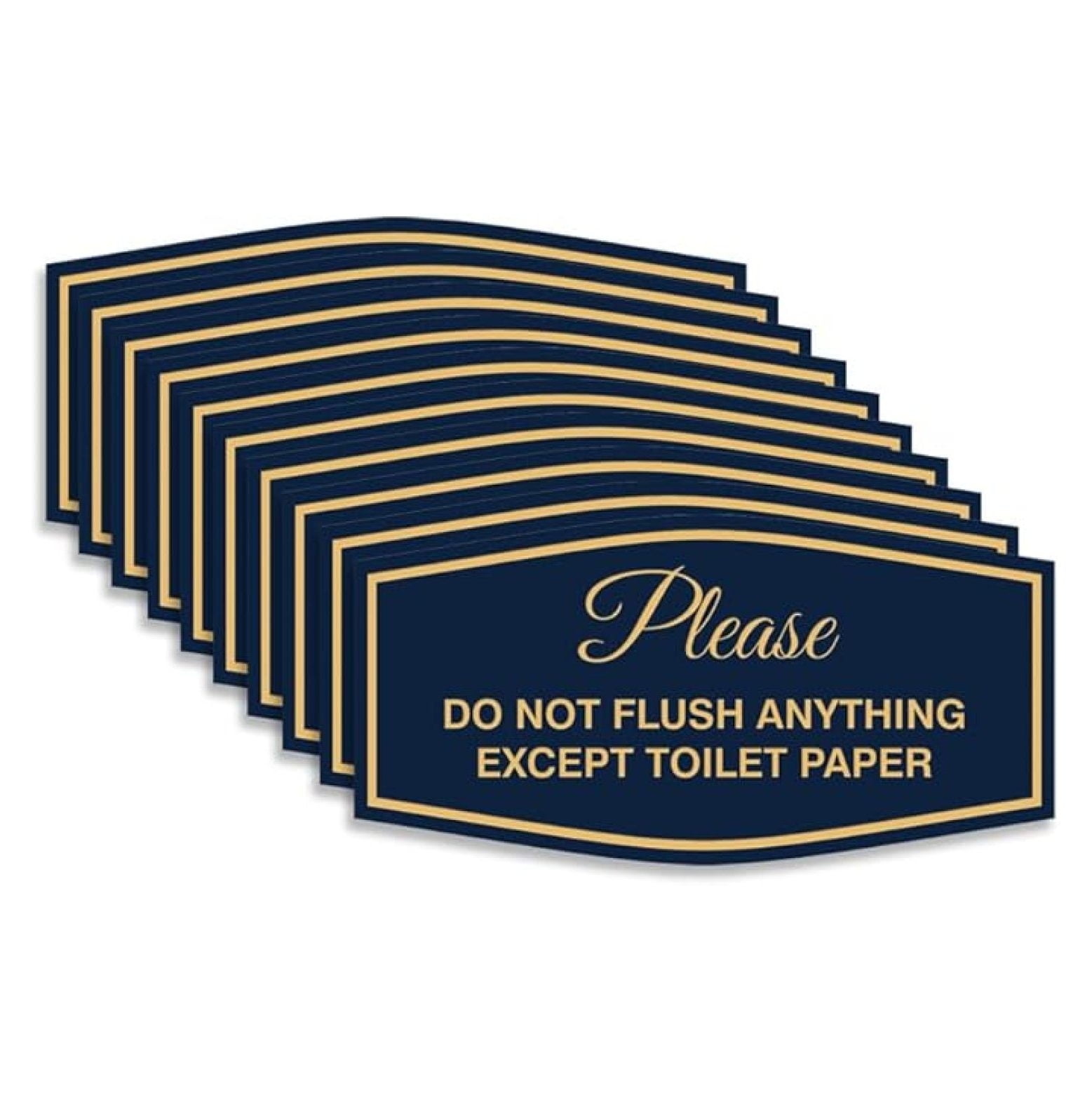 Fancy Please Do Not Flush Anything Except Sign | Easy Installation ...