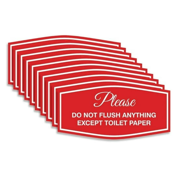 Fancy Please Do Not Flush Anything Except Sign | Easy Installation ...