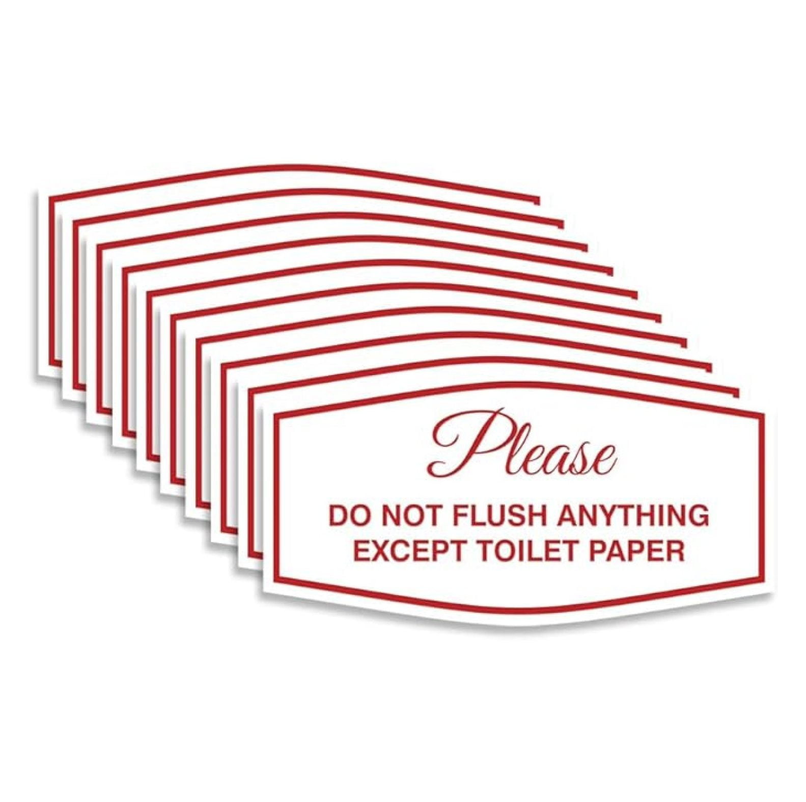 Fancy Please Do Not Flush Anything Except Sign | Easy Installation ...