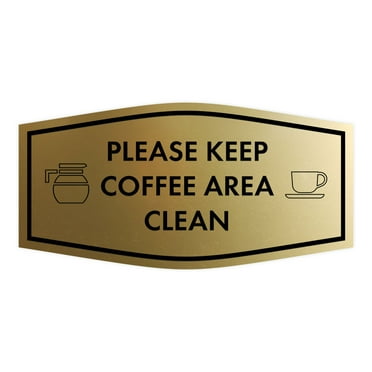 Classic Framed Please Keep Kitchen Clean Sign (White) - Large - Walmart.com