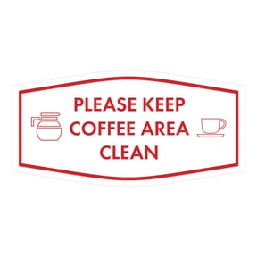 Classic Framed Please Wash Your Own Cups and Dishes Sign (Blue ...