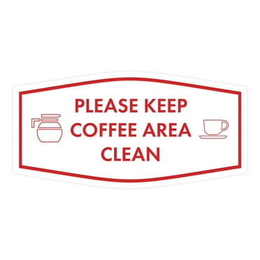 Classic Framed Please Wash Your Own Cups and Dishes Sign (Blue ...