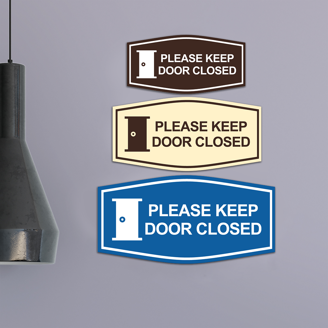 Please Keep Door Closed Plastic Door Knob Hanger Sign - Walmart.com