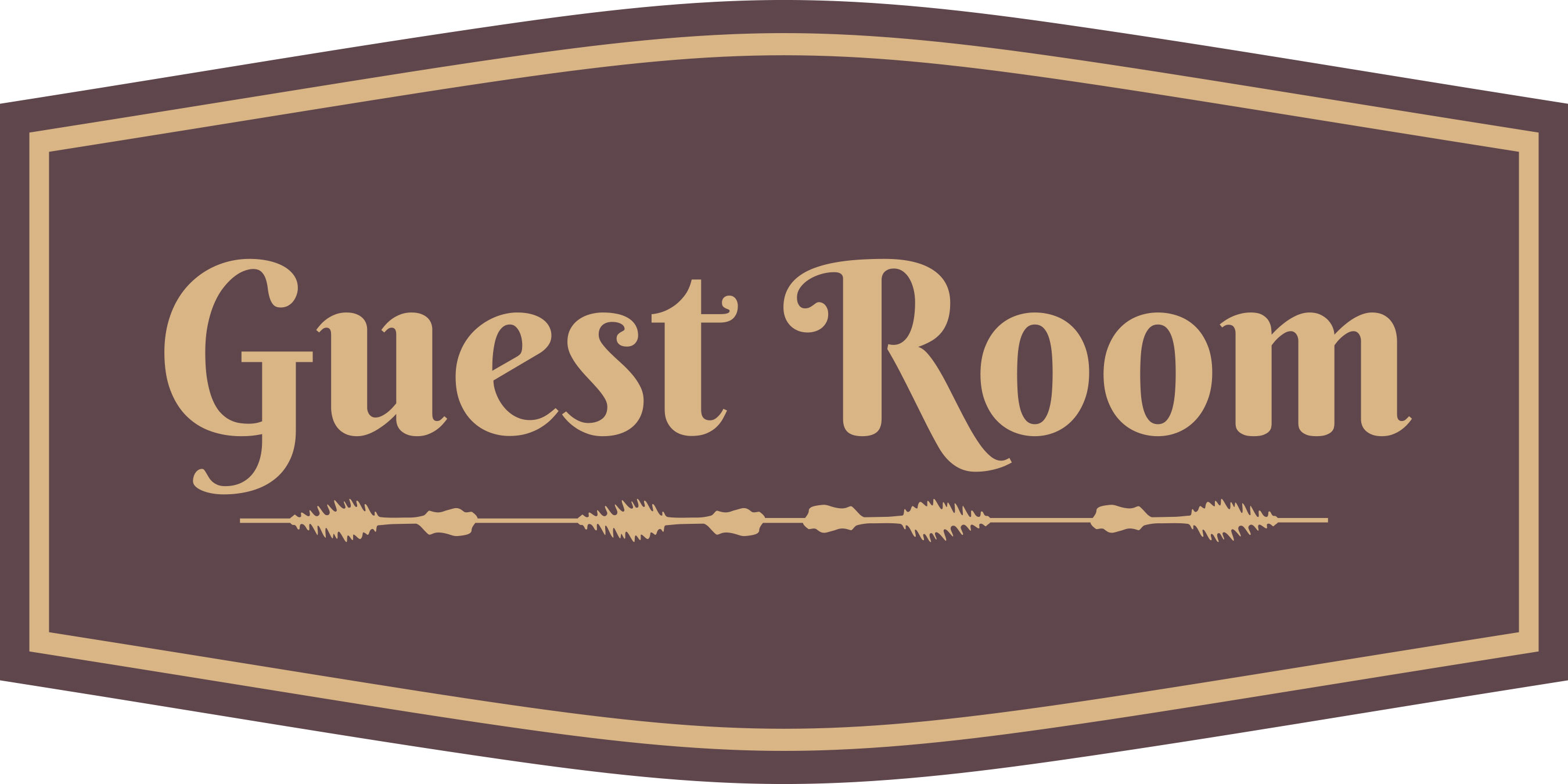 Fancy Plus Guest Room Wall or Door Sign - Small - Walmart.com