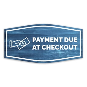 Shop Checkout Signs for Home and Business in Durable Materials