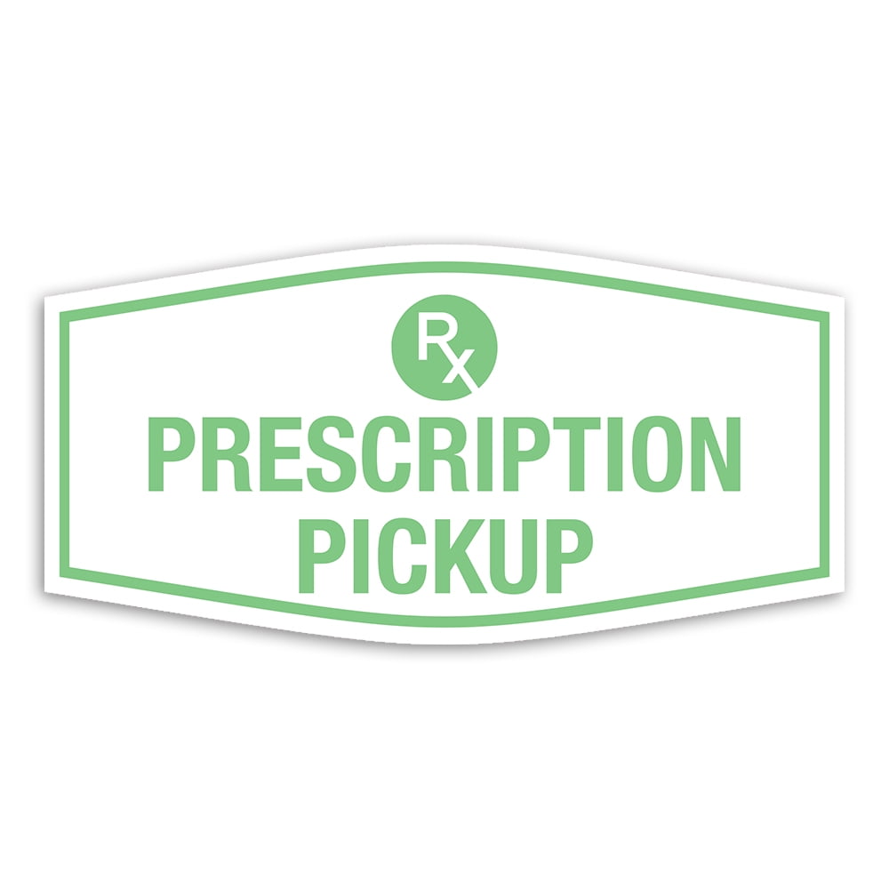 Fancy Plus Prescription Pickup Wall or Door Sign | Medical Clinic Signs ...