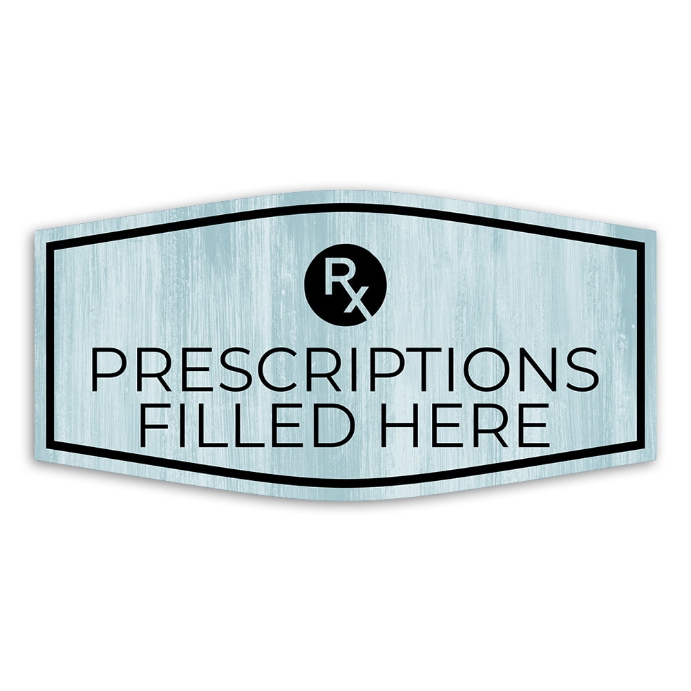 Fancy Plus Prescriptions Filled Here Wall or Door Sign | Medical Clinic ...