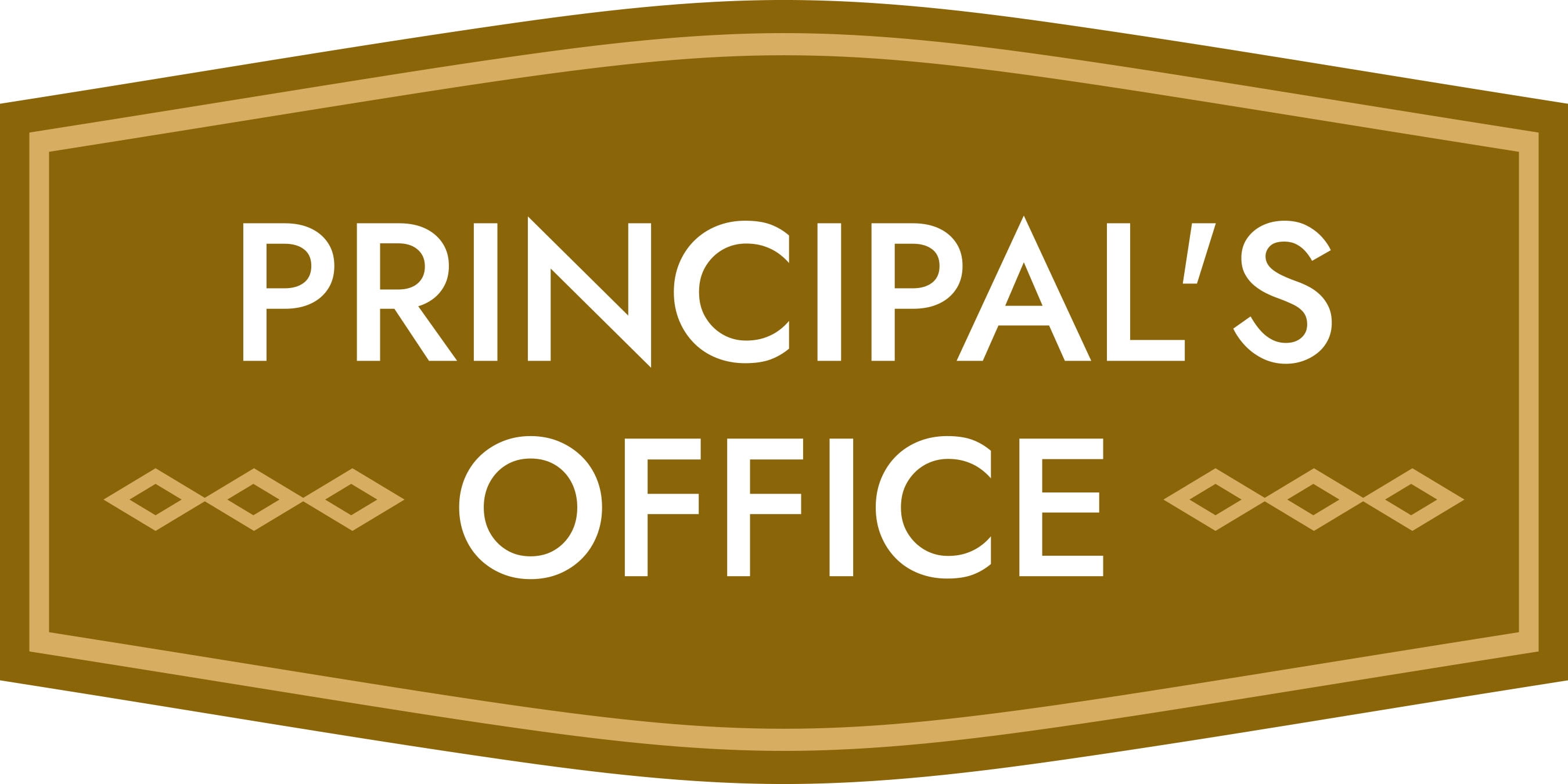 Fancy Plus Principal's Office Wall or Door Sign - Small - Walmart.com