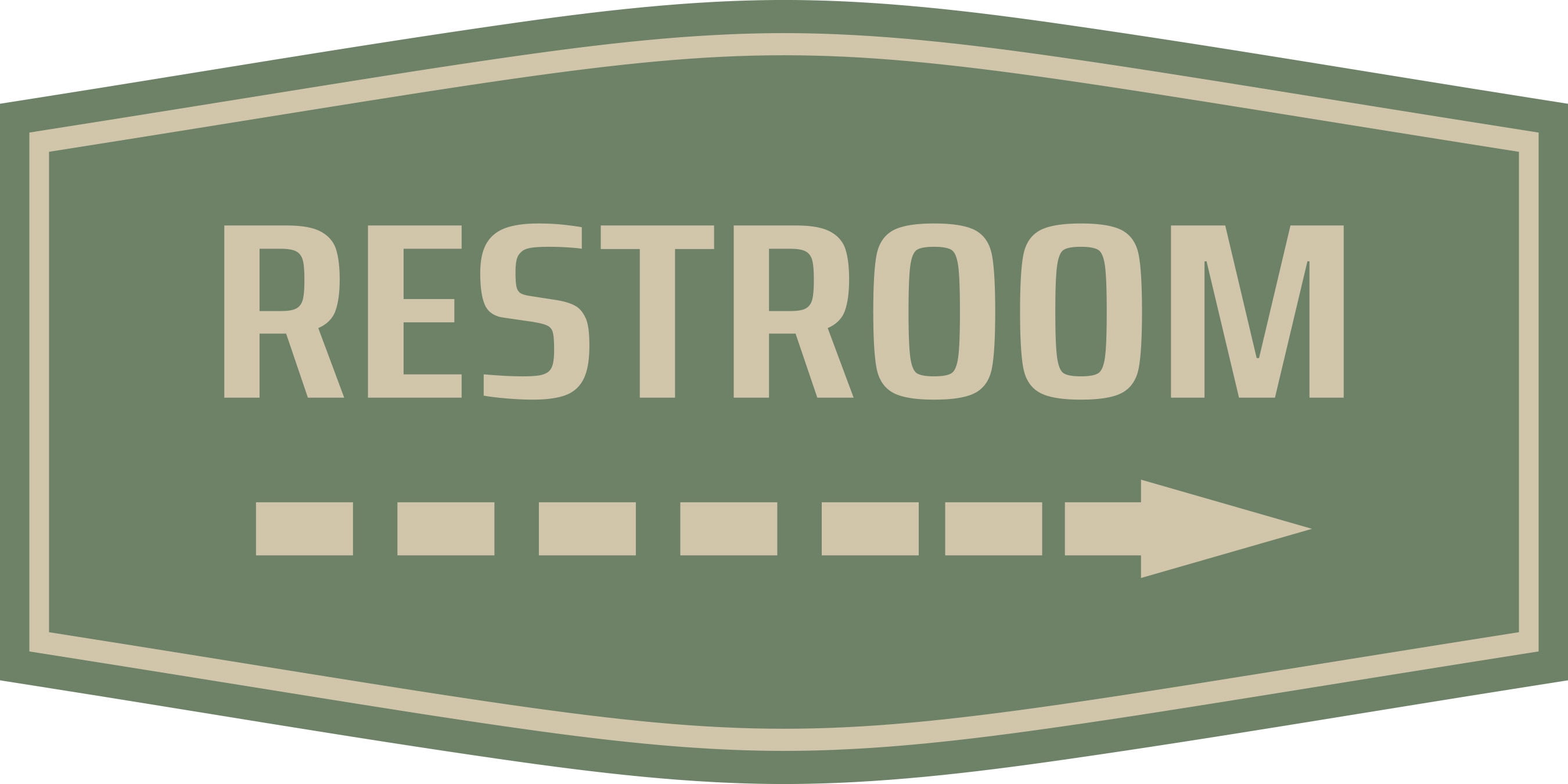 Fancy Plus Restroom (Right Arrow) Wall or Door Sign | Business and ...