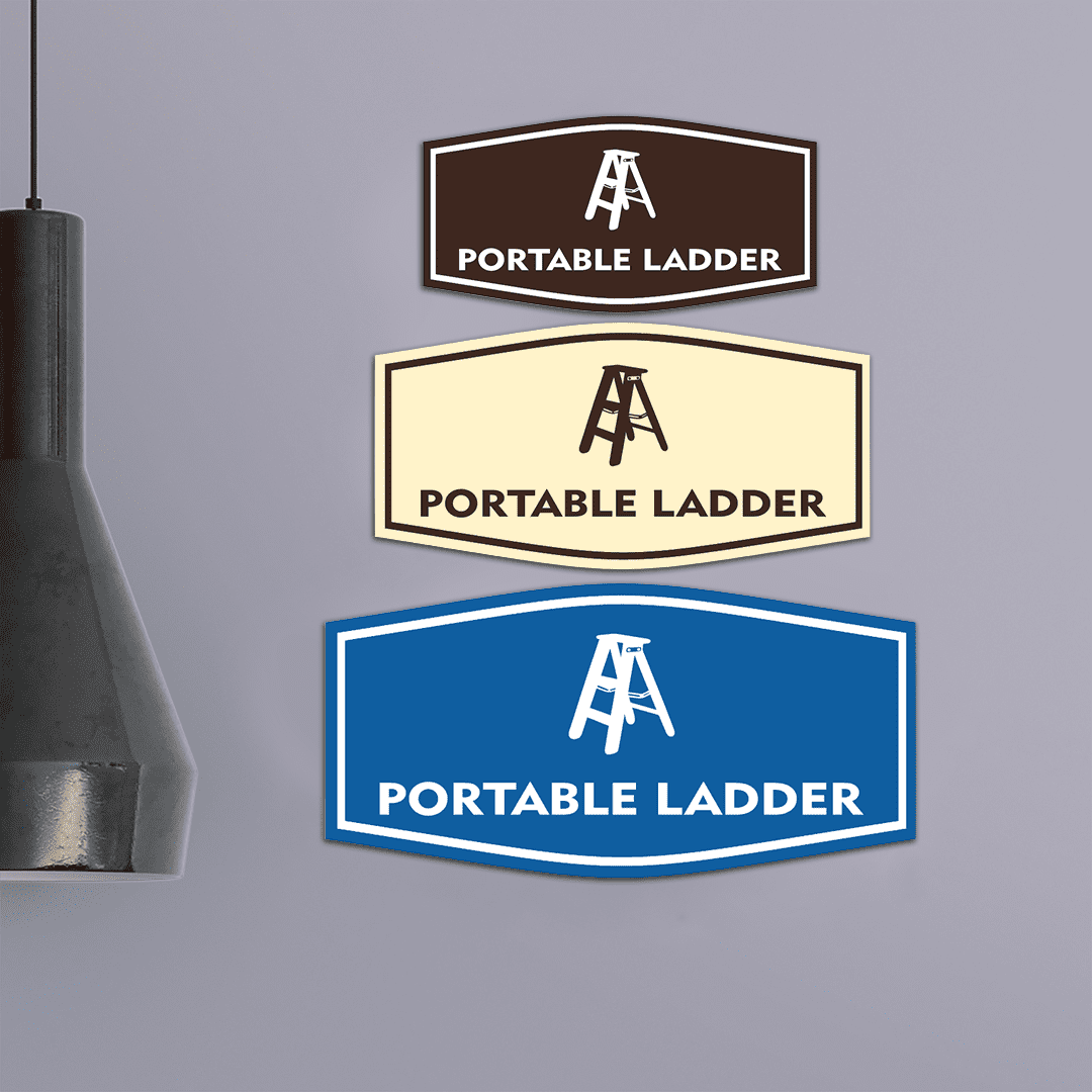 Fancy Portable Ladder Sign (Brushed Gold) - Small - Walmart.com
