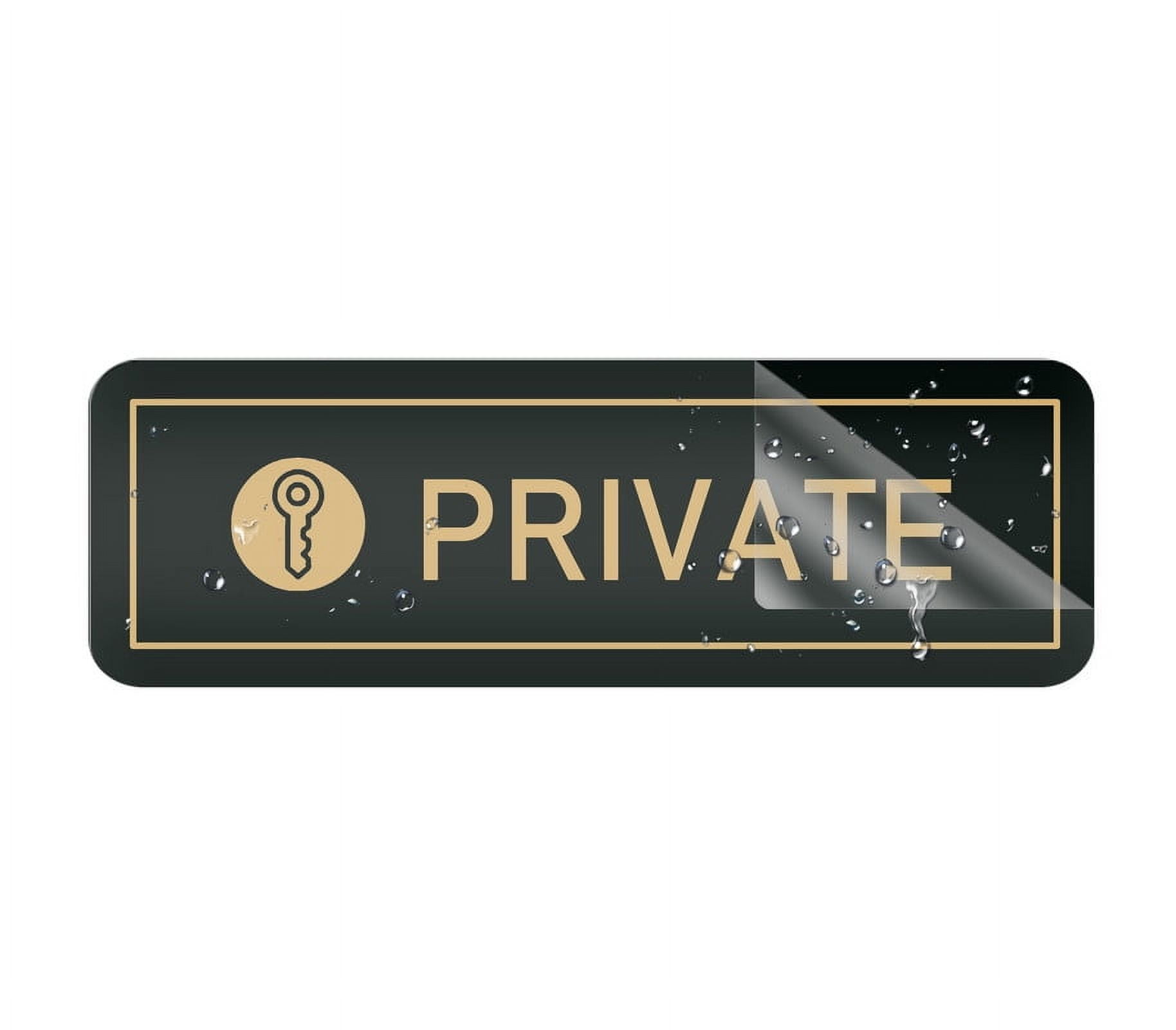 Fancy Private Key Wall Or Door Sign Acrylic Plastic Sign With Symbols ...