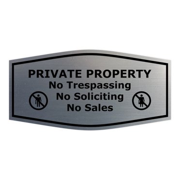 Posted Private Property No Trespassing Tyvek Sign | Heavy Duty ...
