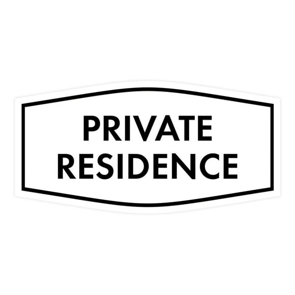 Private Residence Sign