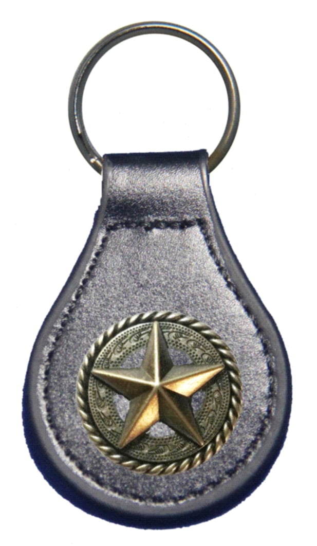 Fancy Rope and Star leather key fob or keychain - Walmart.com