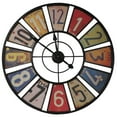 Fancy Round Metal Wall Clock - Walmart.com